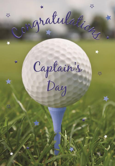 ICG Congratulations Golf Captains Day Male Card* – Burnell's Gifts