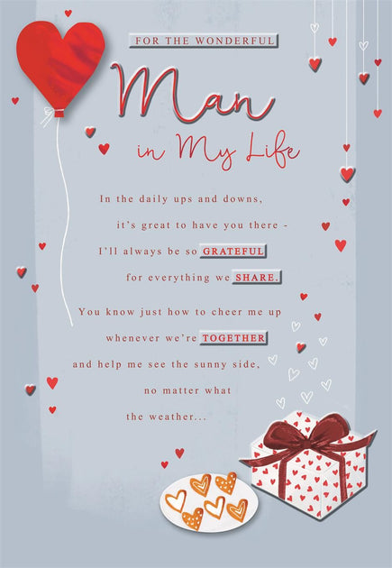 Hallmark Man in My Life Valentine's Day Card – Burnell's Gifts