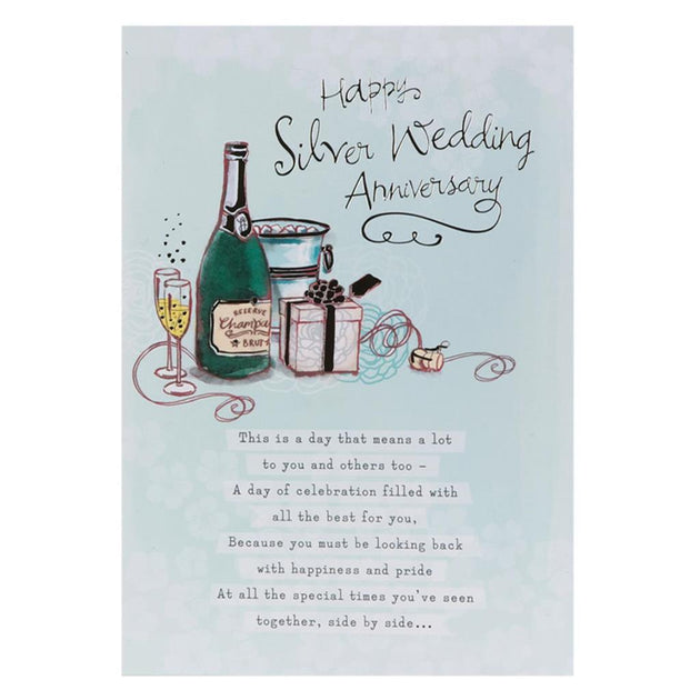 Hallmark Silver Wedding Anniversary Card* – Burnell's Gifts