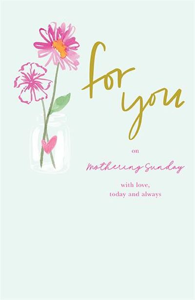 Paper Rose Mothering Sunday Card – Burnell's Gifts